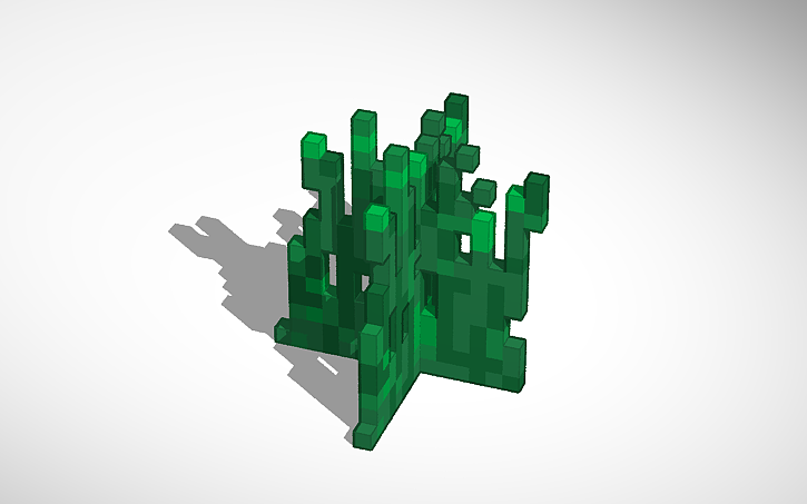 3D design Minecraft Grass - Tinkercad