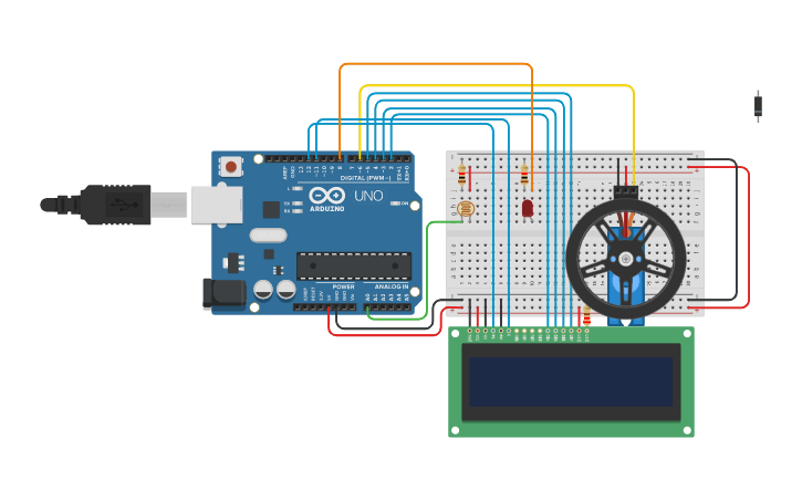 Circuit design Noufal Satriani Tamrin - Tugas Programming TRUI 2 | Tinkercad