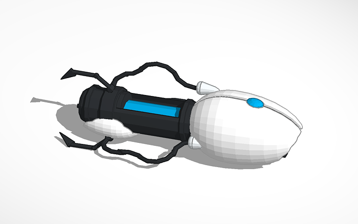 3D design Blue Portal Gun | Tinkercad