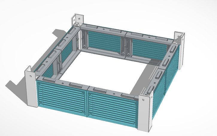 3D design HyperCube Foot Enclosure Preview - Tinkercad