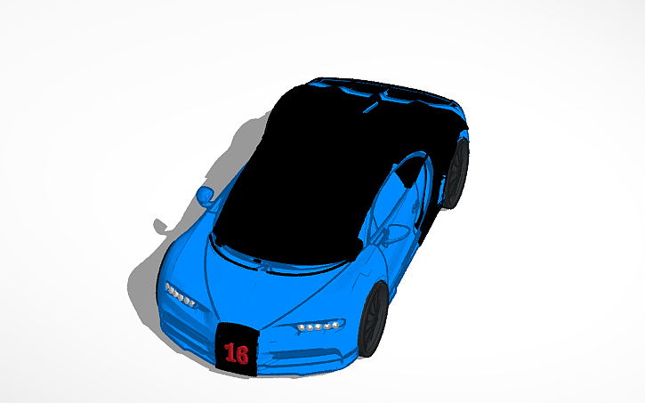 3D design Bugatti Chiron - Tinkercad