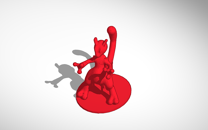 3D design Copy of 150 Mewtwo - Tinkercad