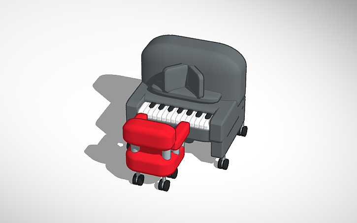 3D design Music2823(Piano) - Tinkercad