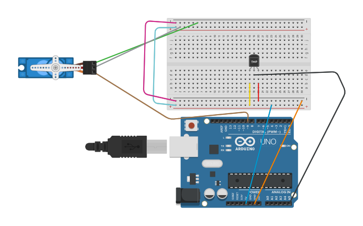 Circuit design Arduino6 | Tinkercad