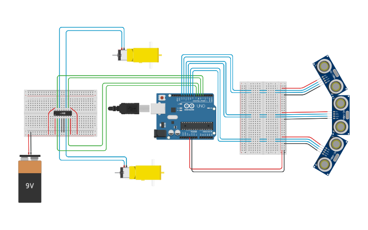 Circuit Design Obstacle Avoidance Robot Using 3 Ultrasonic Sensor