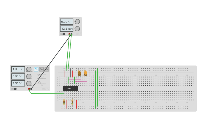Circuit design Examen 3 parcial - Tinkercad