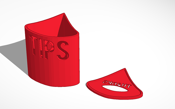 3D design Tip Jar - Tinkercad