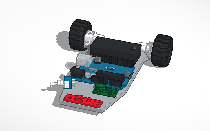 3D design Line Robot Chassis - Tinkercad