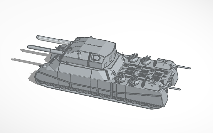 3D design P 1000 Ratte - Tinkercad