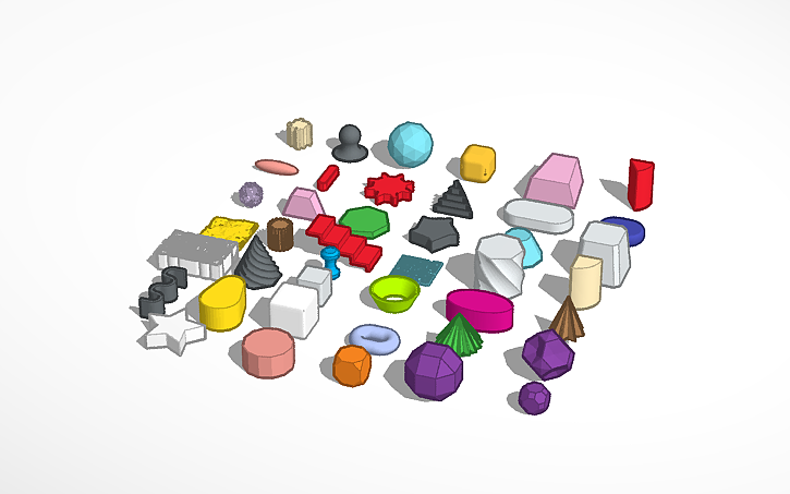 3D design Shape Generator Collection C - Tinkercad
