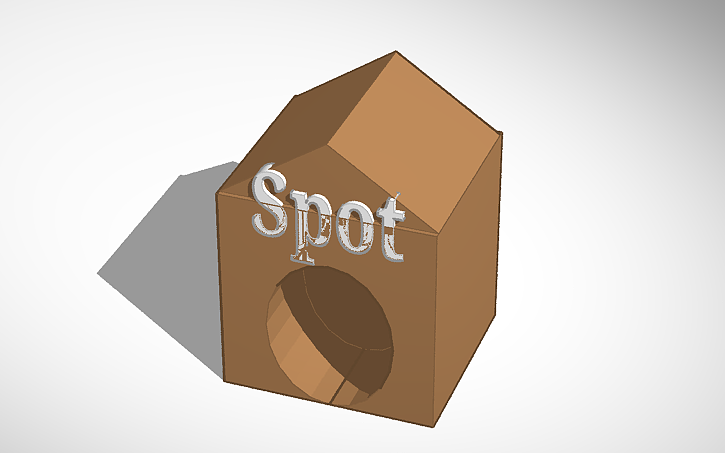 3D design Dog House - Tinkercad