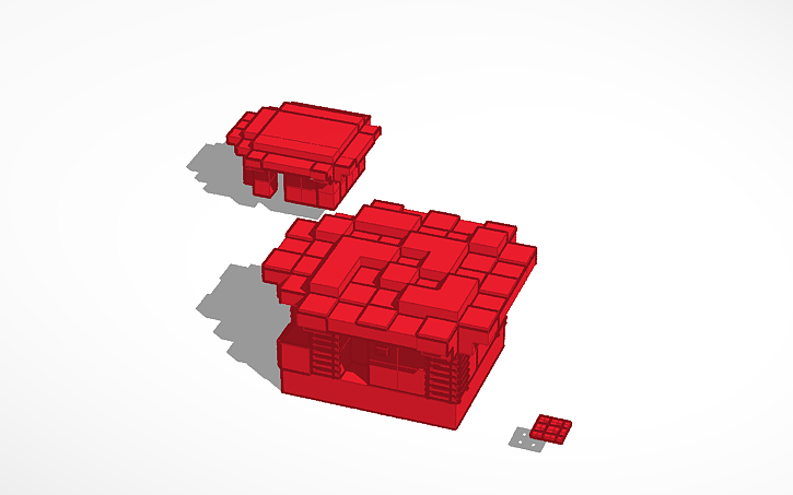 3D design minecraft house | Tinkercad