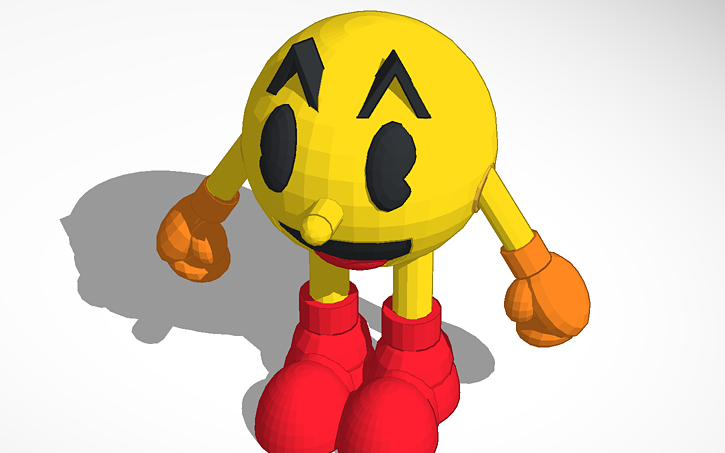 3D design Pac-Man - Tinkercad