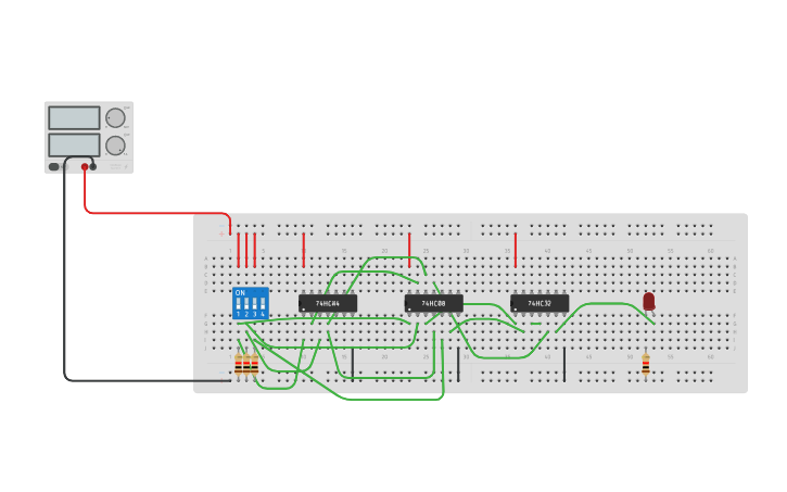 Circuit design Lab 1 EXE 1 - Tinkercad