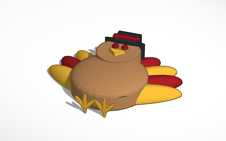 3D design Turkey #WinterSwirls | Tinkercad