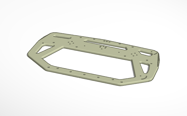 3D design Bluerov Port Frame - Tinkercad