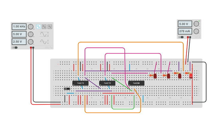 Circuit Design Mod 10 Counter Tinkercad