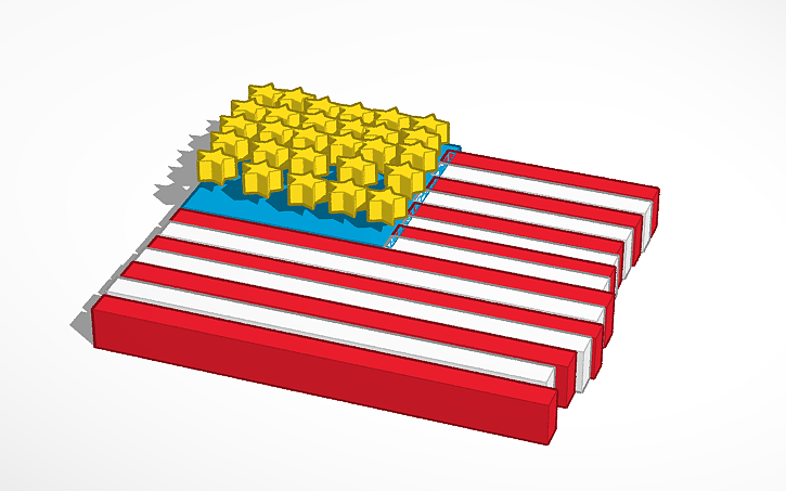 3D design Fluffy flag | Tinkercad