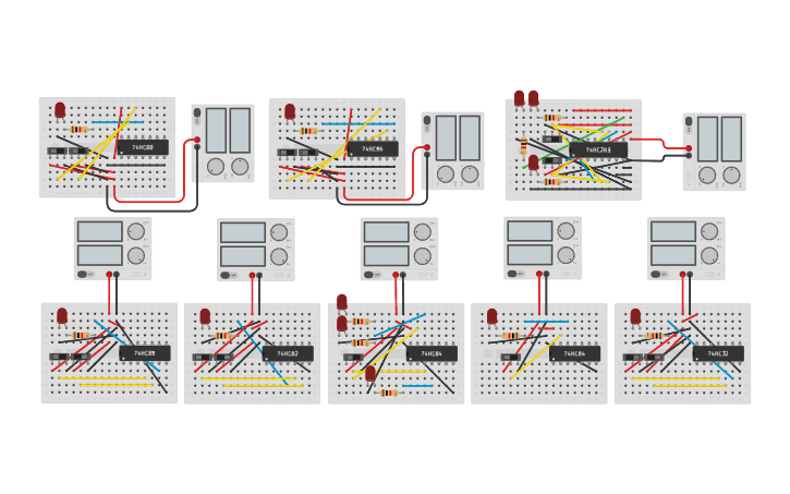 Circuit Design Combinational Circuit Ics Tinkercad