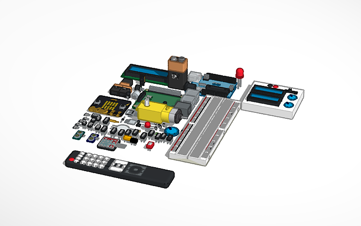 3d Design Electronic Components Tinkercad