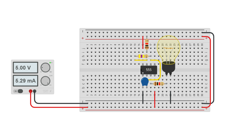 Circuit Design 555 Timer Tinkercad