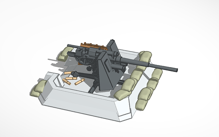 3D design Anti-tank - Tinkercad