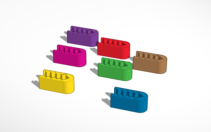 3D design food clip - Tinkercad