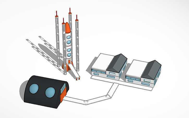 3D design Ракета - Tinkercad