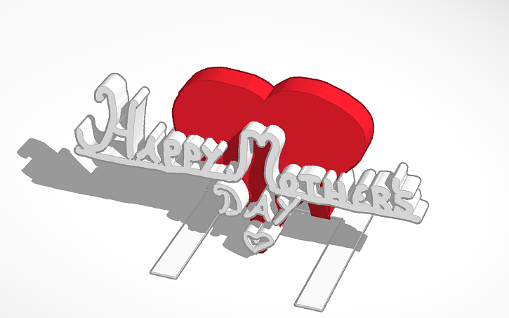 3D design Mothers' Day - Tinkercad