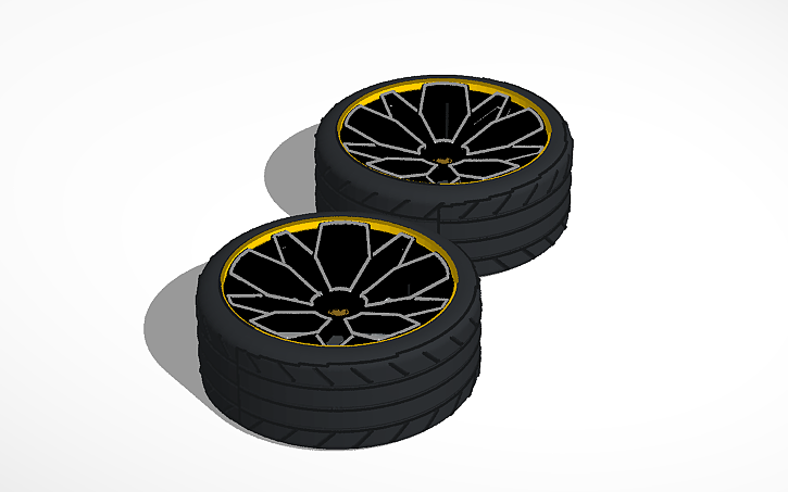 3D design Alloy Performance Tires - Tinkercad