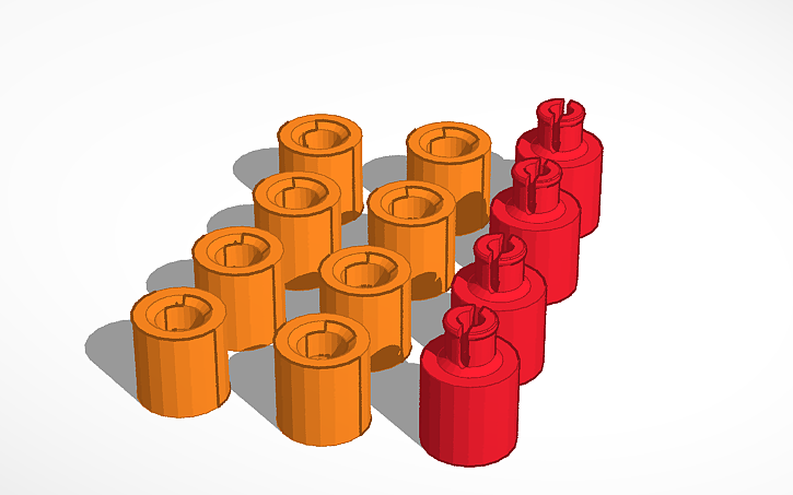 3D design Snaps and sockets - Tinkercad