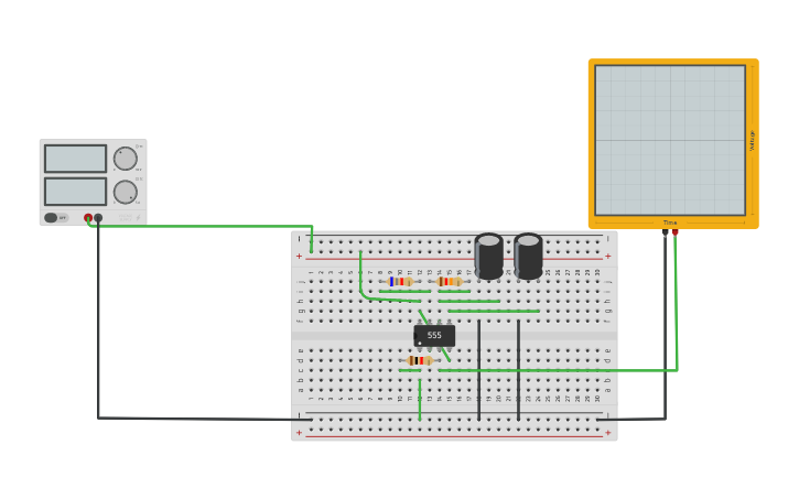 Circuit Design Square Wave Genrator With 555 Timer Tinkercad