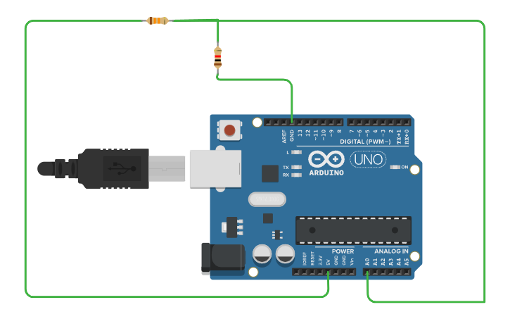 Circuit Design Resistance Meter Tinkercad