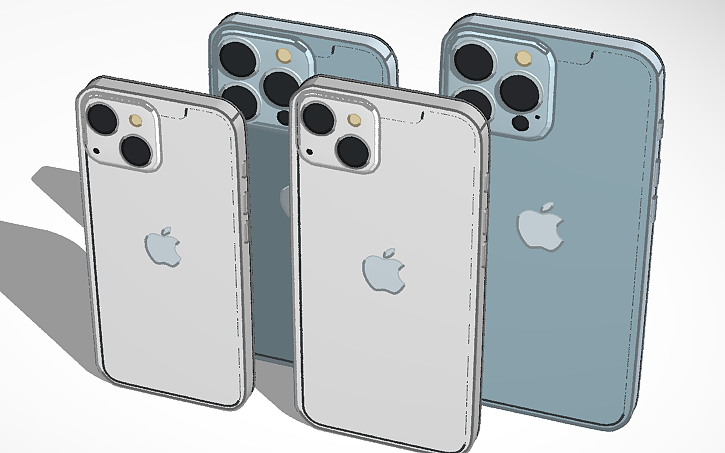 3D design iPhone 13 lineup - Tinkercad