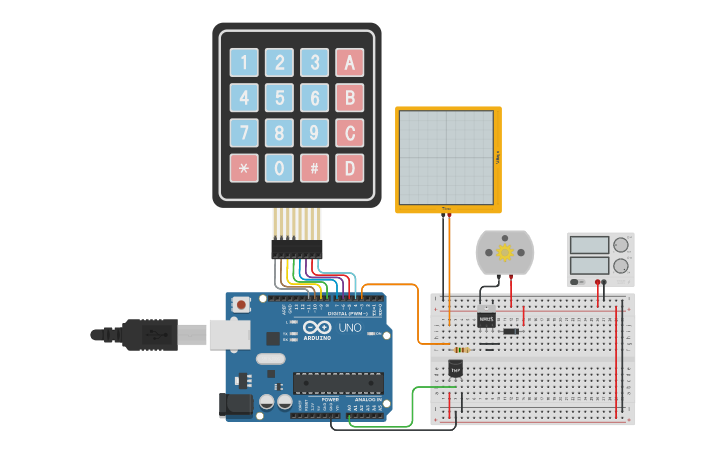 Circuit Design Motor Dc Tinkercad