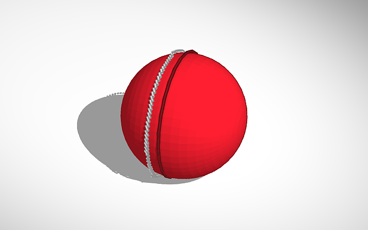 3D design cricket ball - Tinkercad