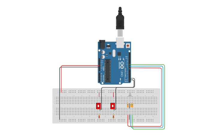 Circuit design atividade 6 | Tinkercad