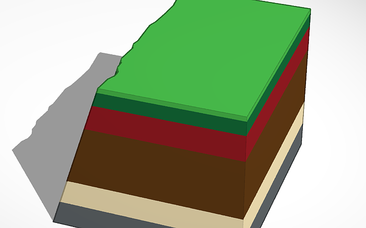 3D design Rock layers- Bao - Tinkercad