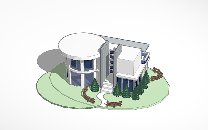 3D design Modern House - Tinkercad