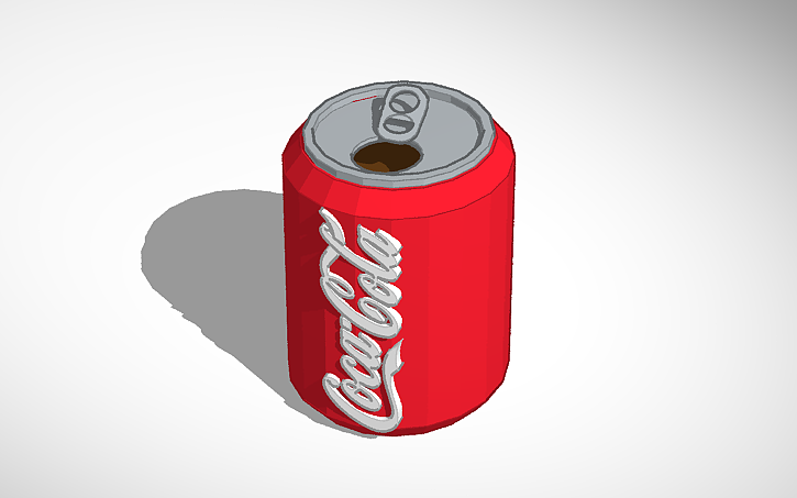 3D design Coca-Cola can - Tinkercad