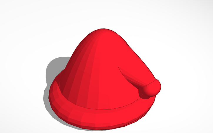 3d Design Santa Hat Tinkercad