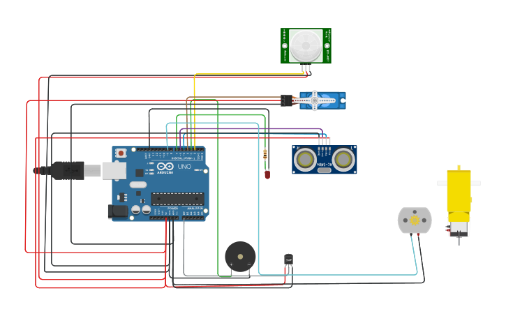 Circuit design Home Automation | Tinkercad
