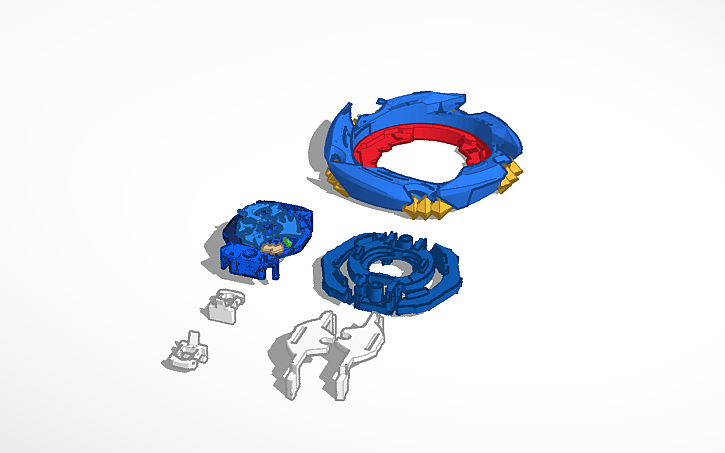3D design The Hedgehog Project Part 3: Custom Sonic BU beyblade - Tinkercad