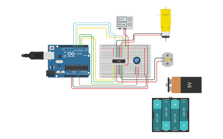 Circuit design DC motor (1) and Hobby Gearmotor Actuators Demonstration ...