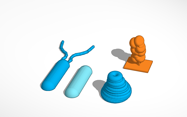 3D design Origins Final Bacteria - Print File 2 - Tinkercad