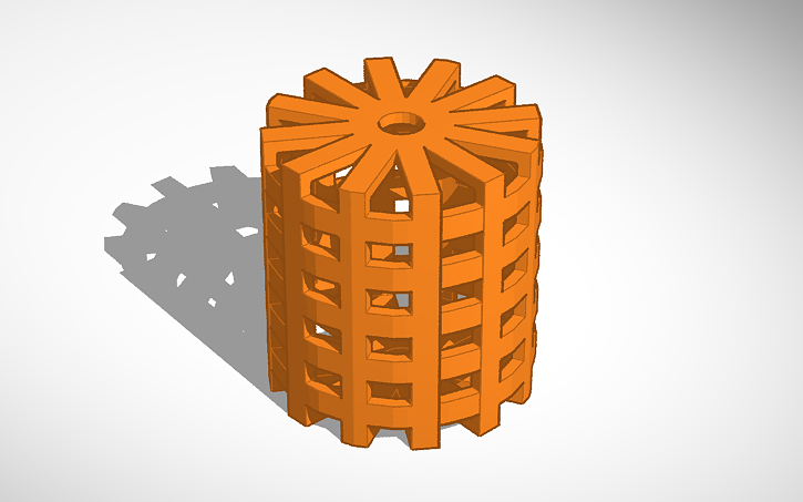 3D design Tube Cage - Tinkercad