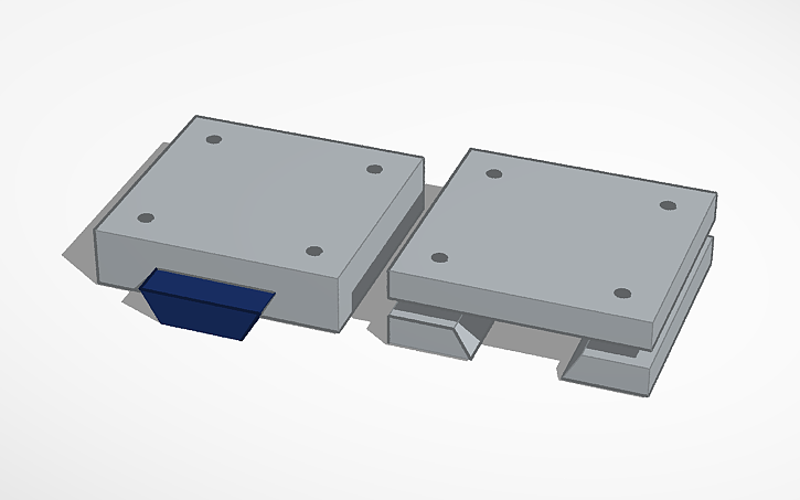 3D design Sliding base - Tinkercad