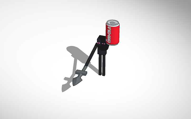 3D design enderman guarding coke | Tinkercad