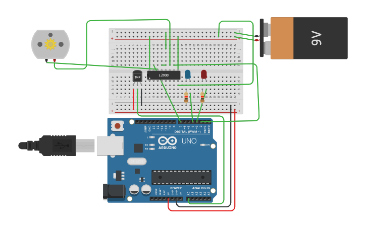 Circuit design Copy of TMP36 Temperature Sensor With Arduino | Tinkercad