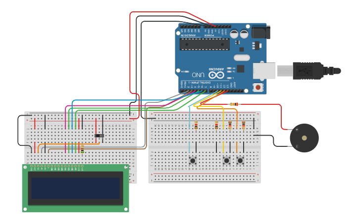 Circuit design Morse - Tinkercad